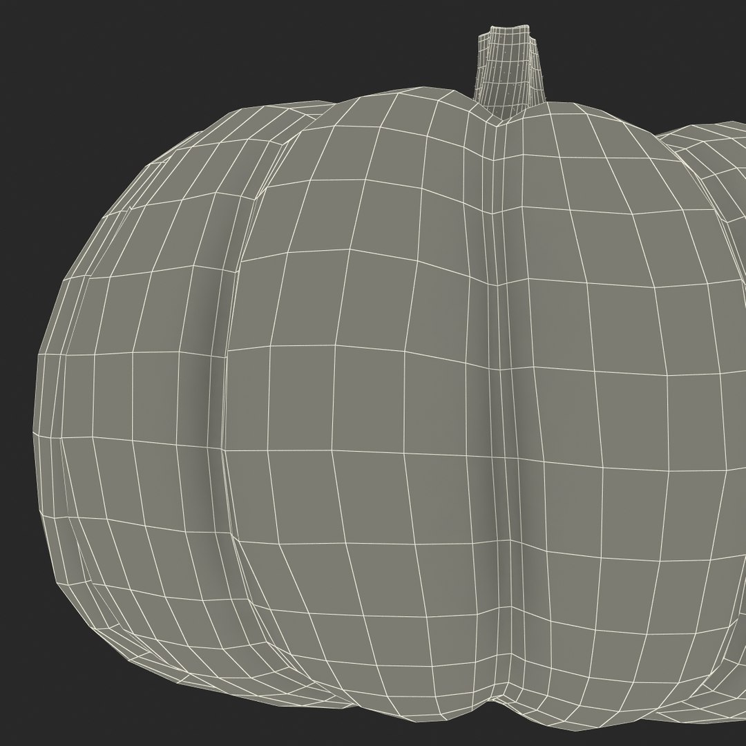 3d model pumpkin