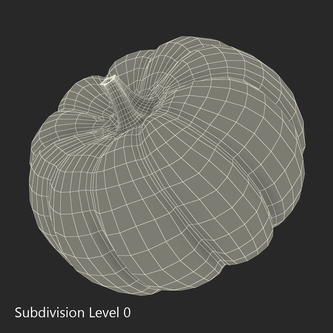 3d model pumpkin
