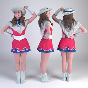 3D Cheerleader Models | TurboSquid