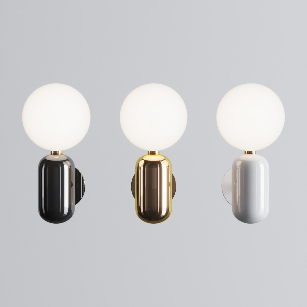 3D Parachilna Aballs Wall Lamp - TurboSquid 1228914