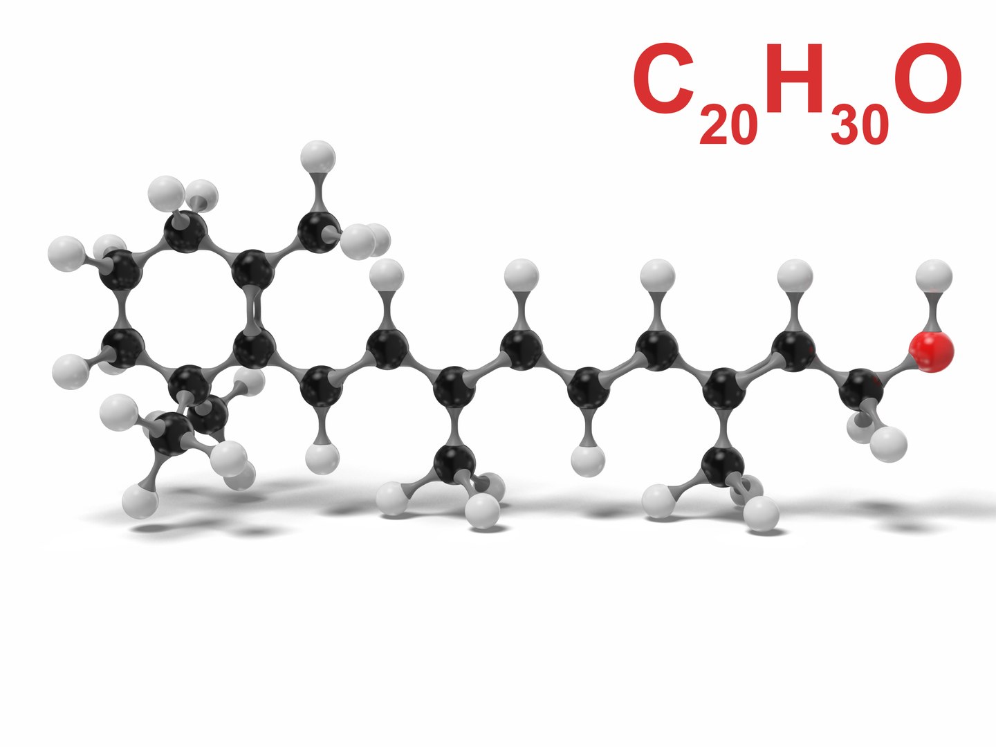 3D Retinol Molecule C20h30o Modeled - TurboSquid 1545155