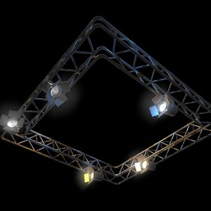 lighting rig 3d model