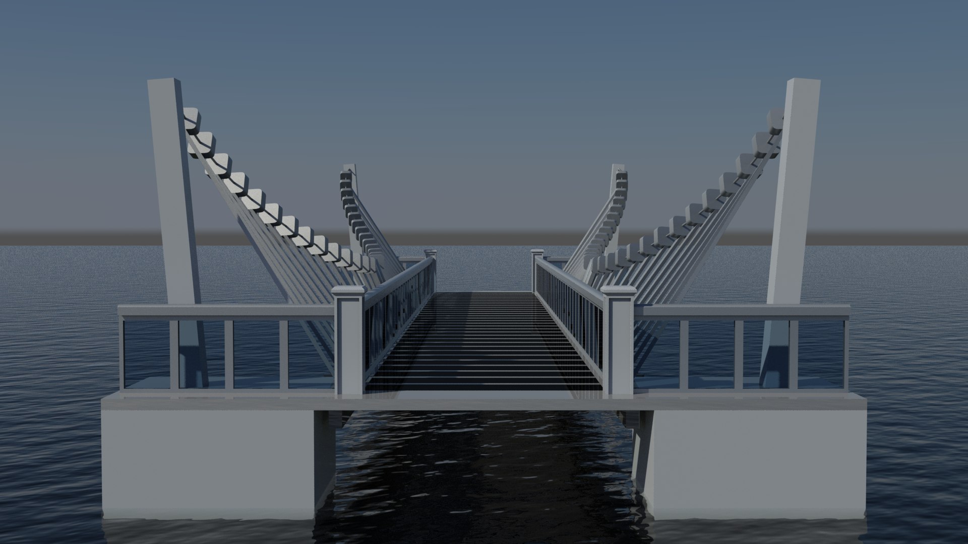 3d Model Glass Bridge