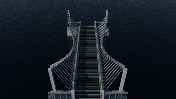 3d model glass bridge