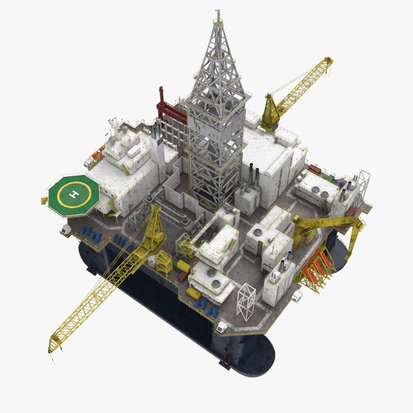Oil rig 3D model - TurboSquid 1290748