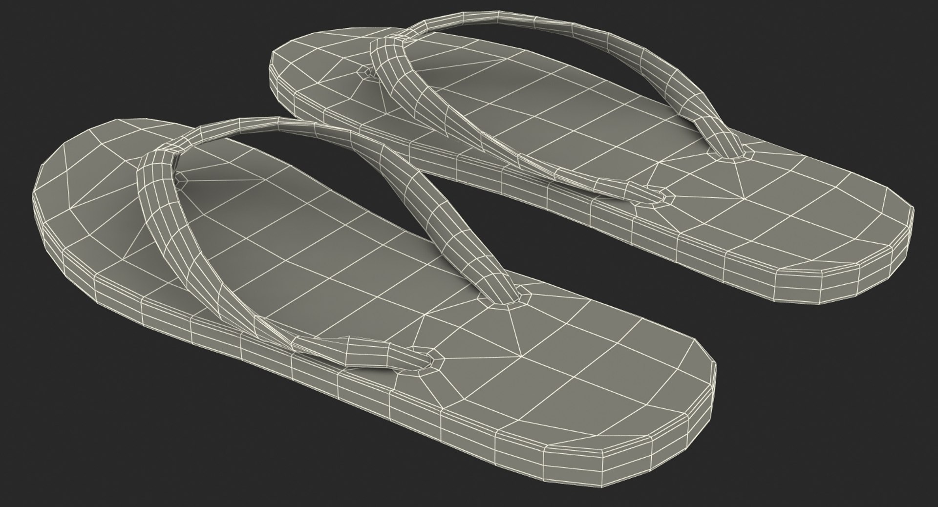 3D Flip Flop Sandals - TurboSquid 1223847