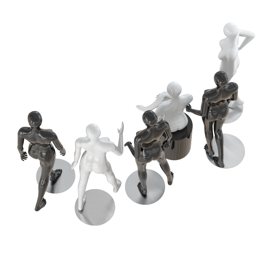 Faceless female mannequins 3D model - TurboSquid 1409993