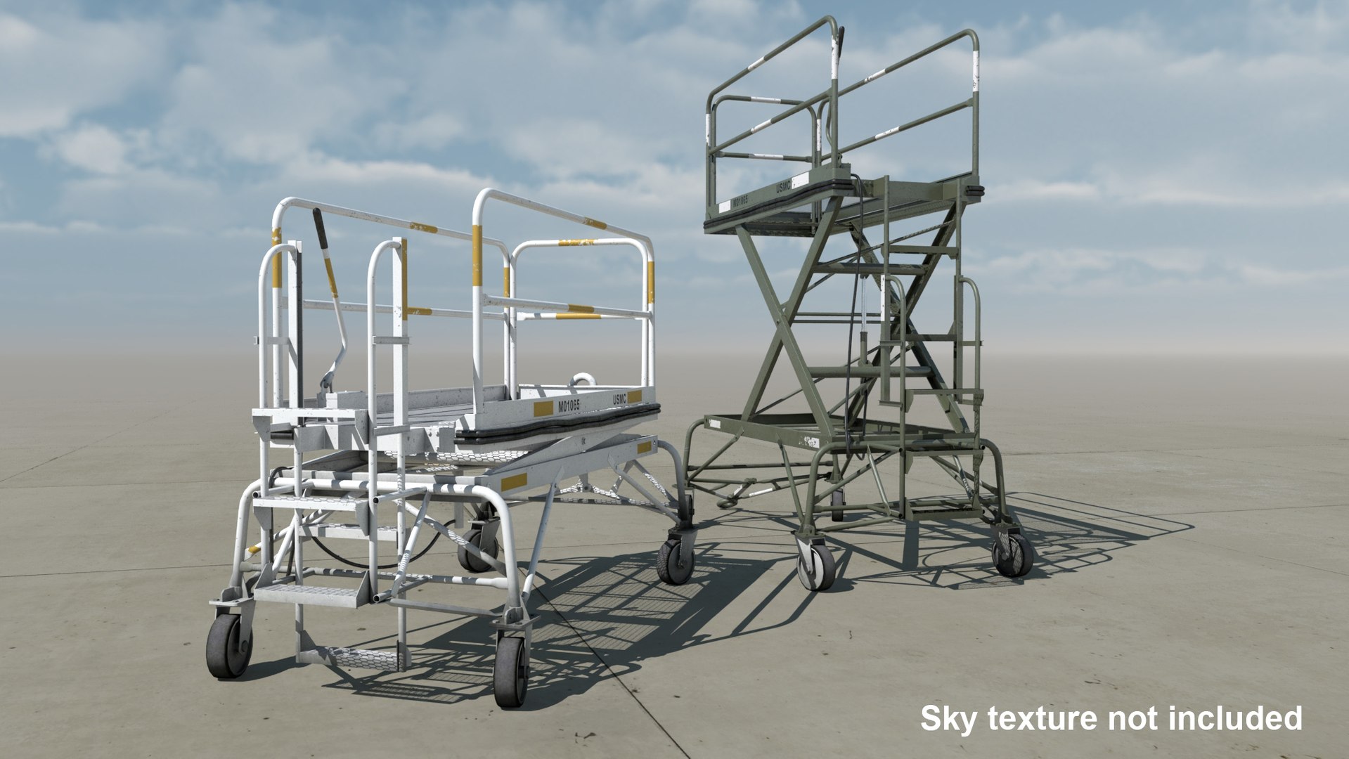 3d aviation ladders aircraft