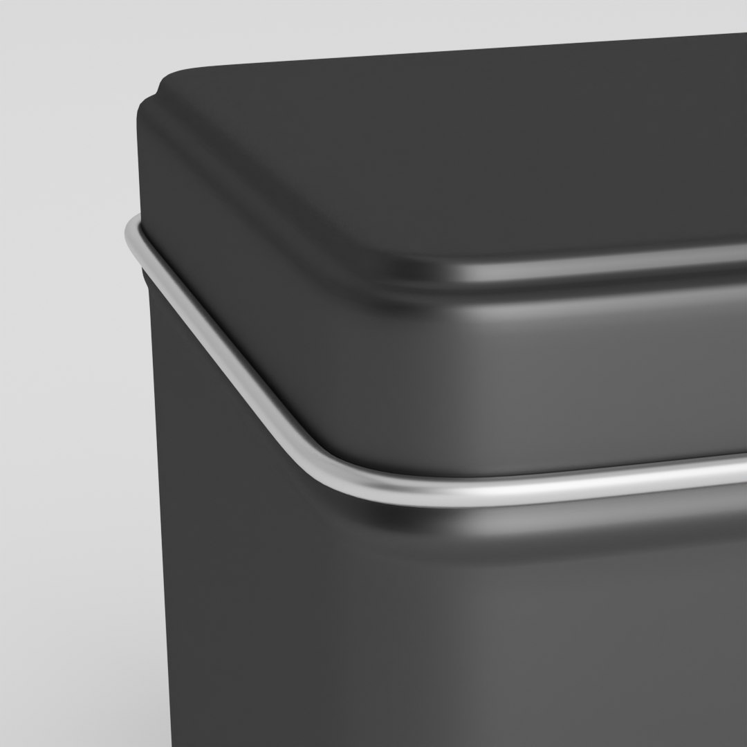Square Tin Box Tea Coffee 3D Model - TurboSquid 1510827