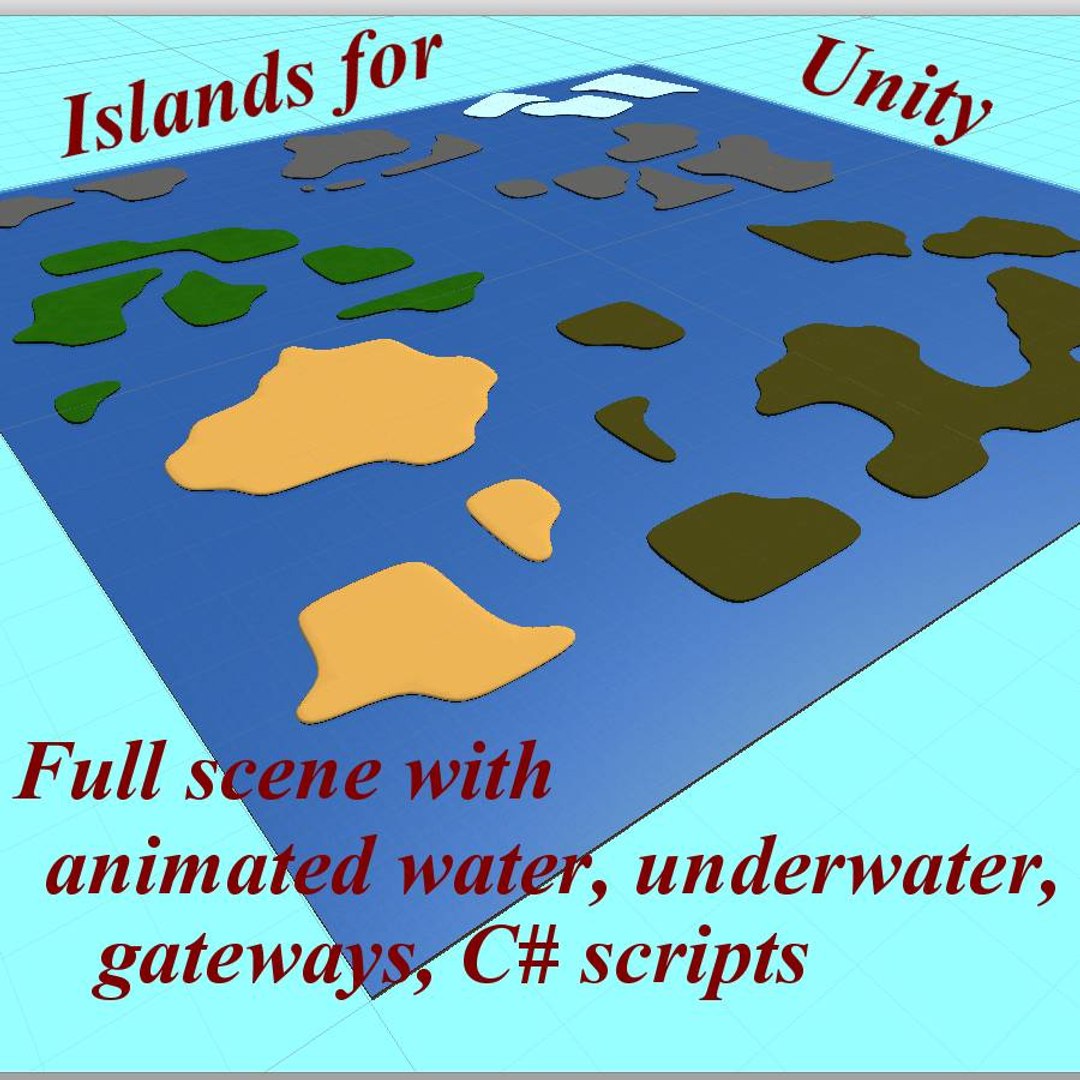 Scene Islands Unity 3d 3ds