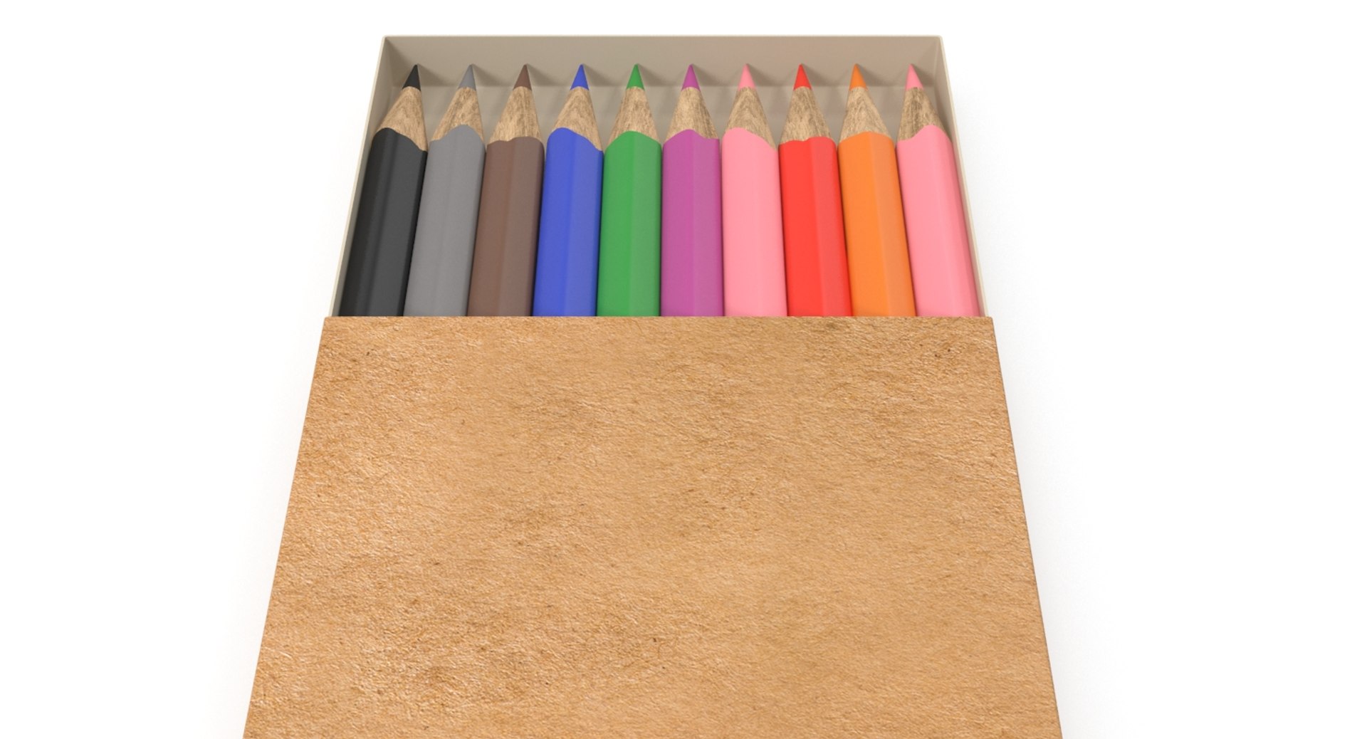 Pensil Box 3D Model - TurboSquid 1340659