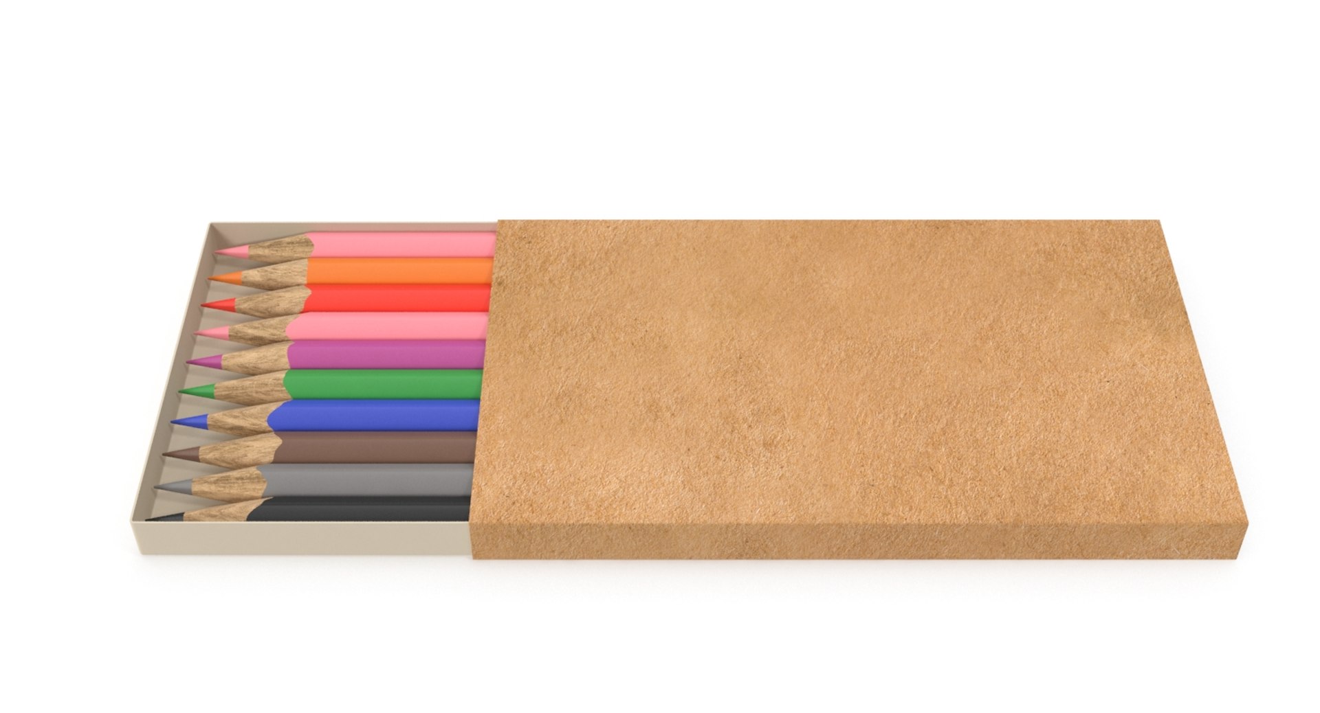 Pensil Box 3D Model - TurboSquid 1340659