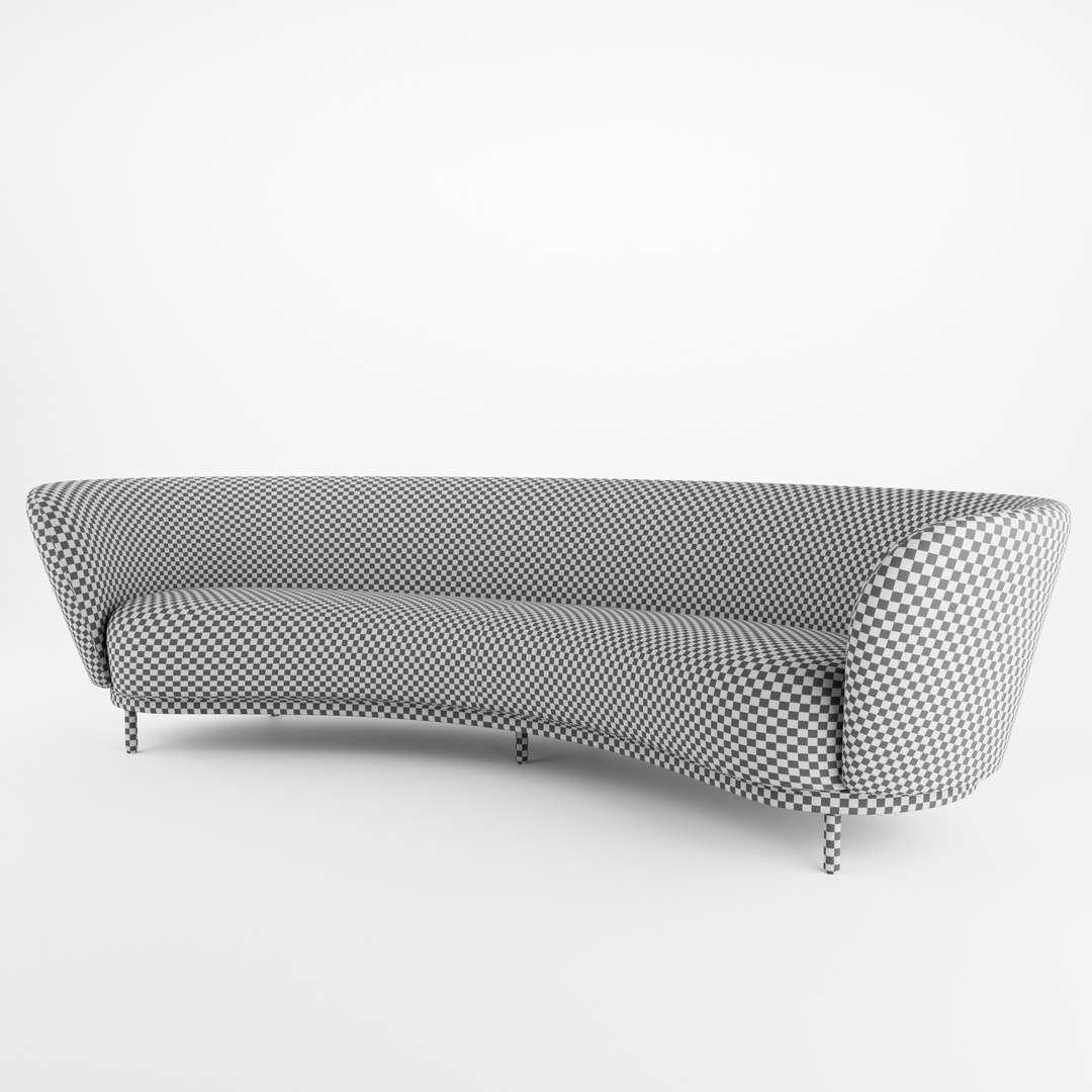 Massproductions Dandy Sofa 3D Model - TurboSquid 1413768