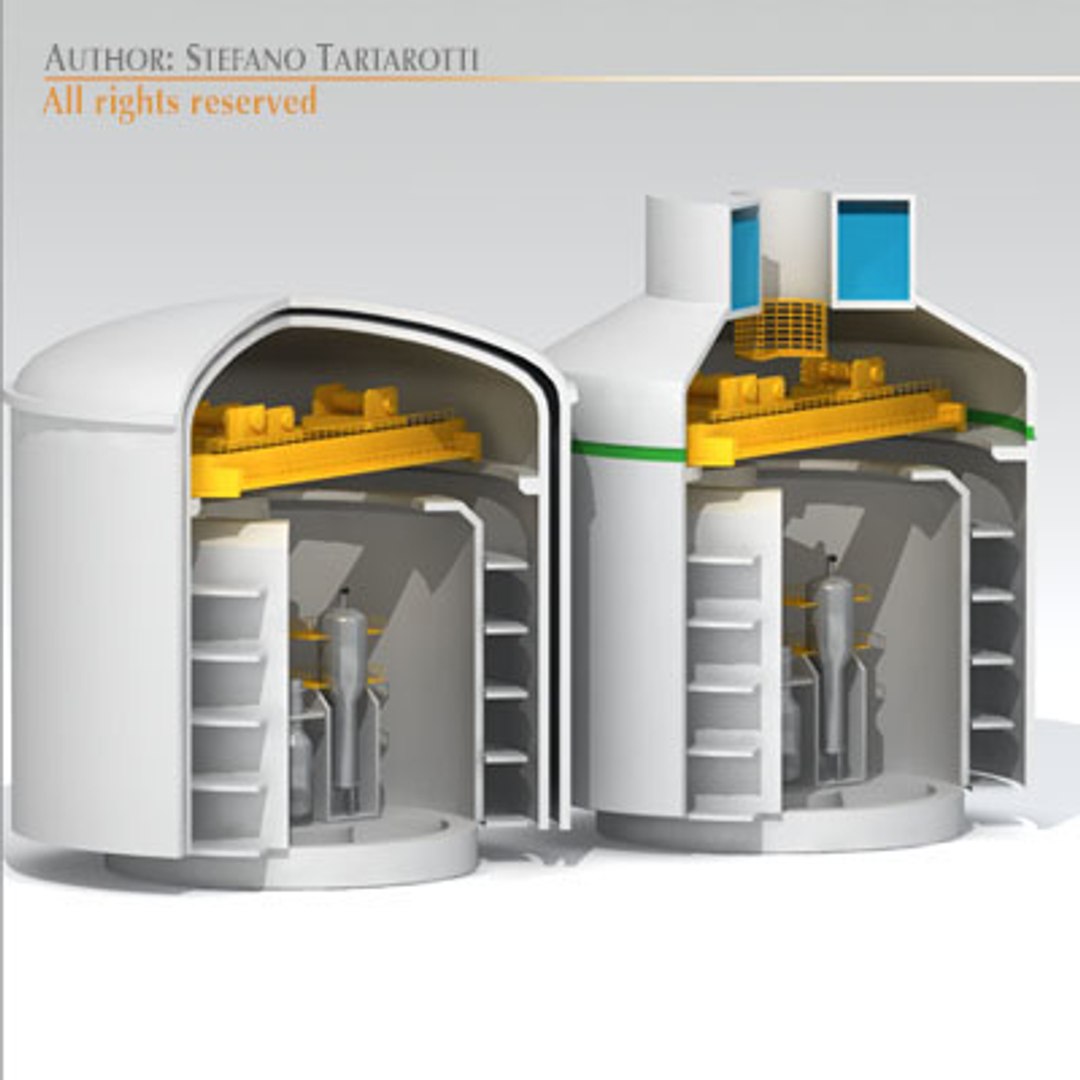 3d Dxf Nuclear Reactor Buildings