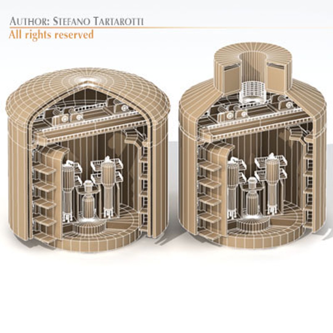3d Dxf Nuclear Reactor Buildings