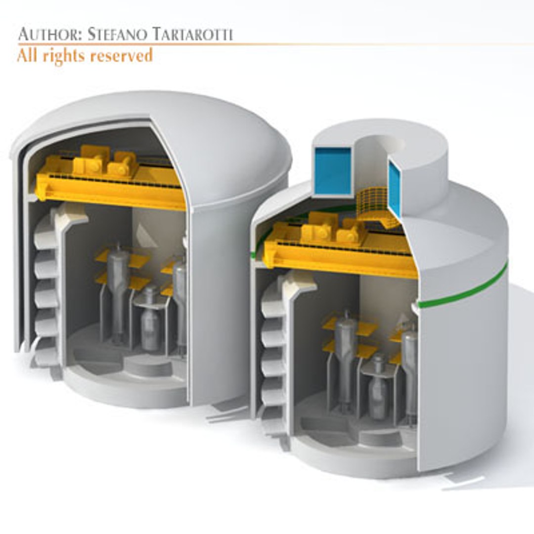 3d Dxf Nuclear Reactor Buildings