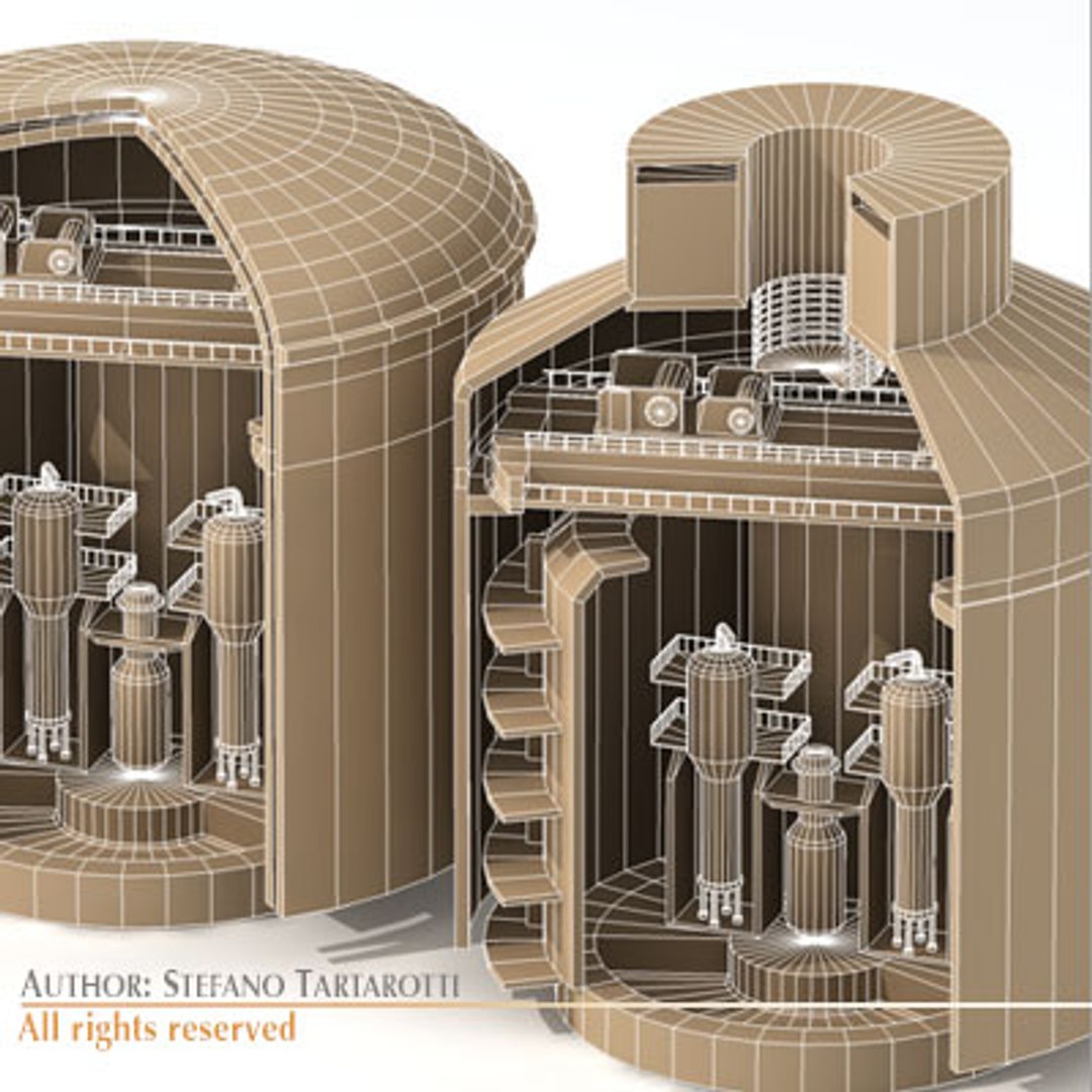 3d Dxf Nuclear Reactor Buildings