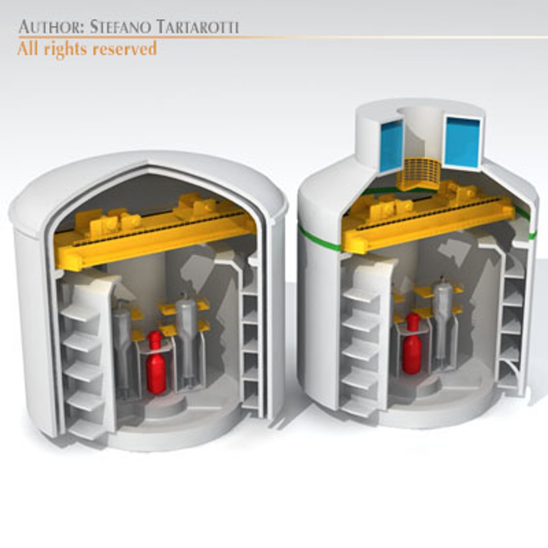 3d Dxf Nuclear Reactor Buildings