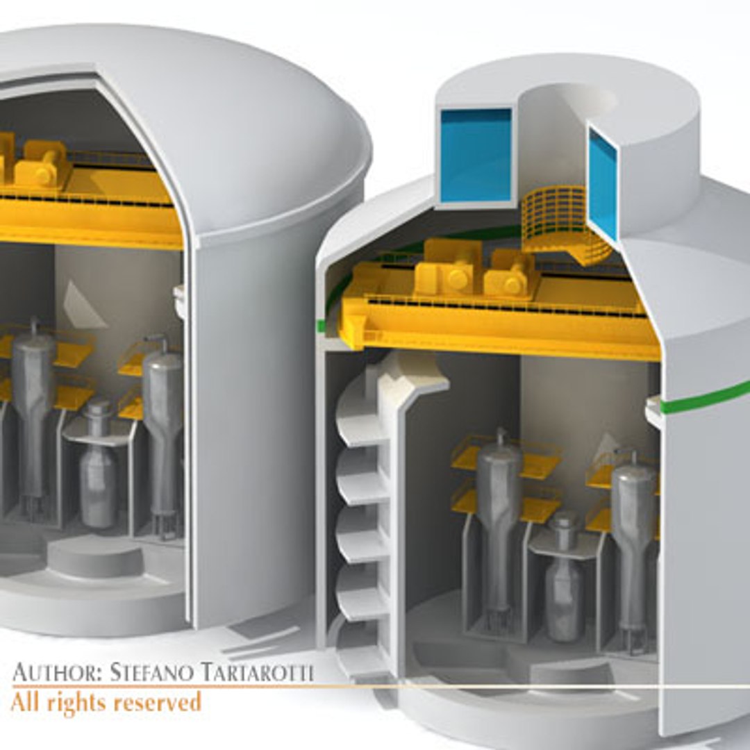 3d Dxf Nuclear Reactor Buildings