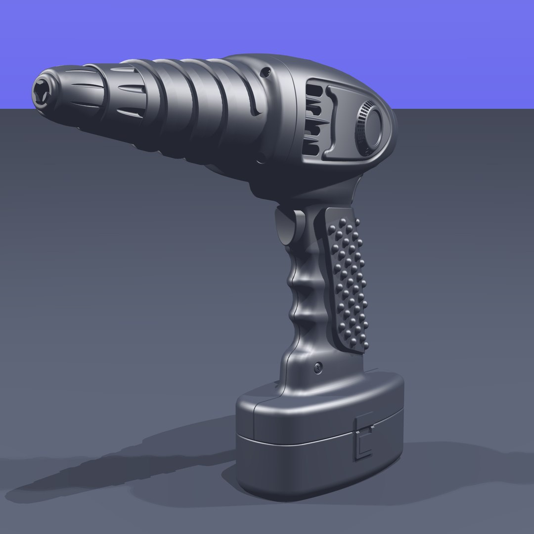 3d model of s hand drill