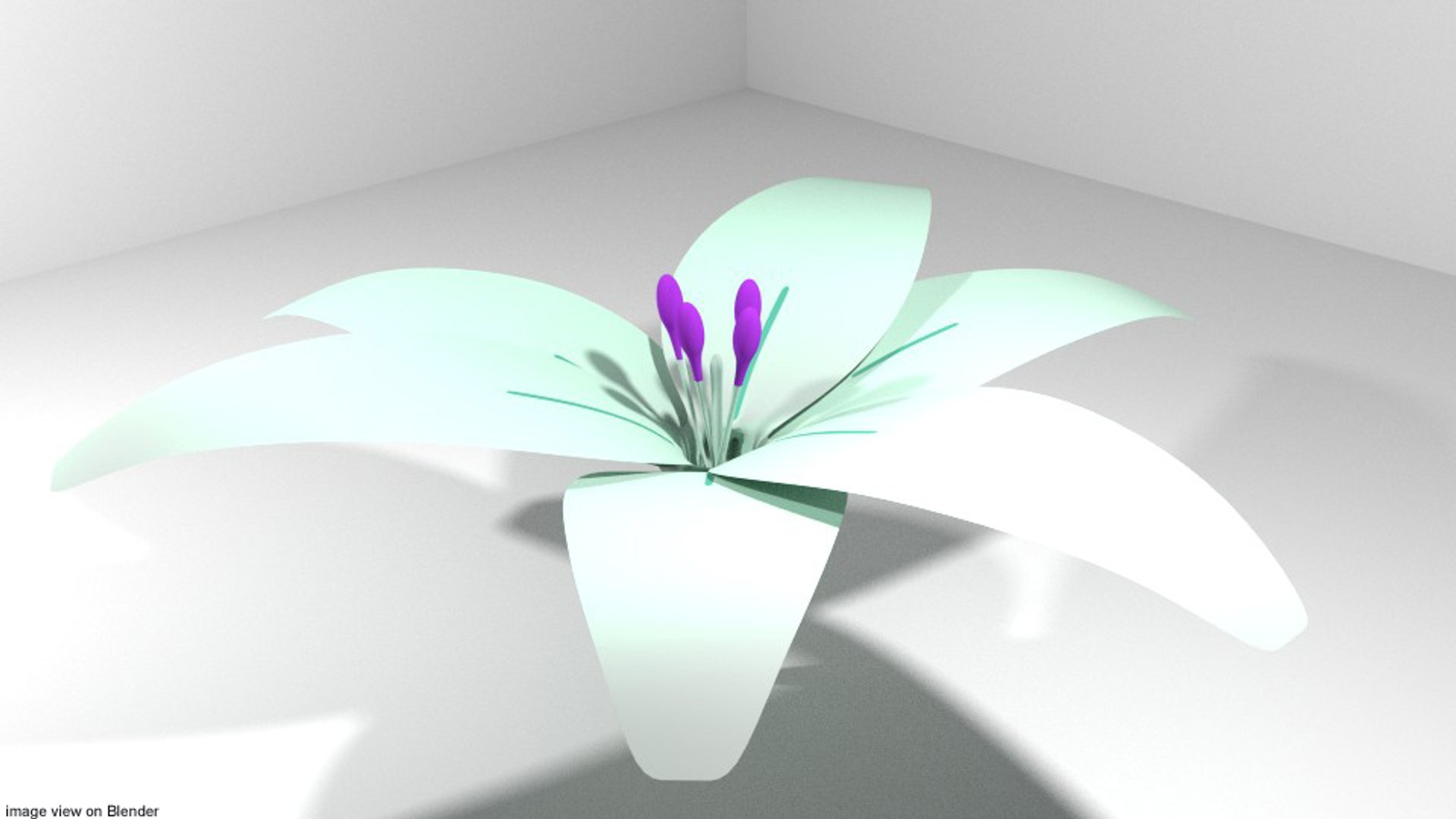3D Model Flower Lily - TurboSquid 1181854
