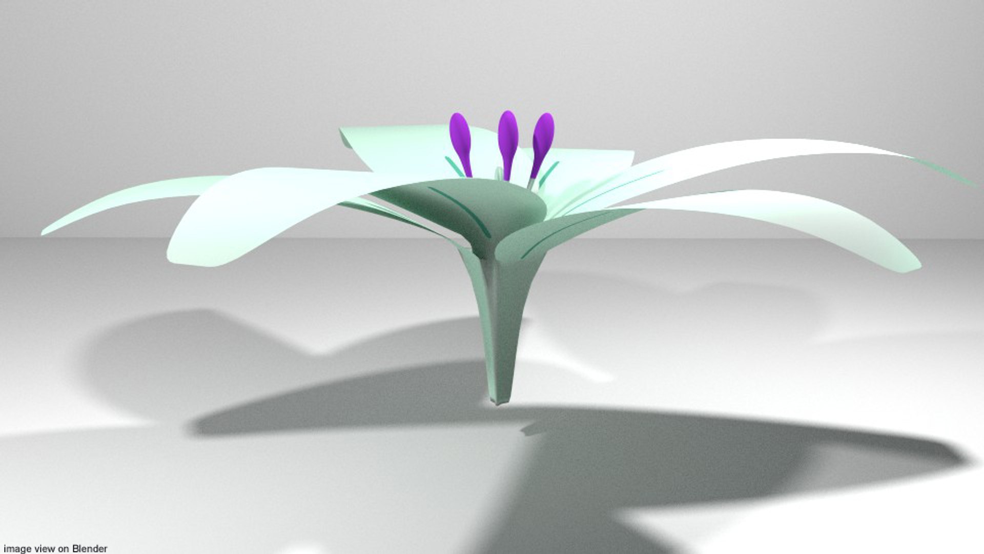 3D Model Flower Lily - TurboSquid 1181854