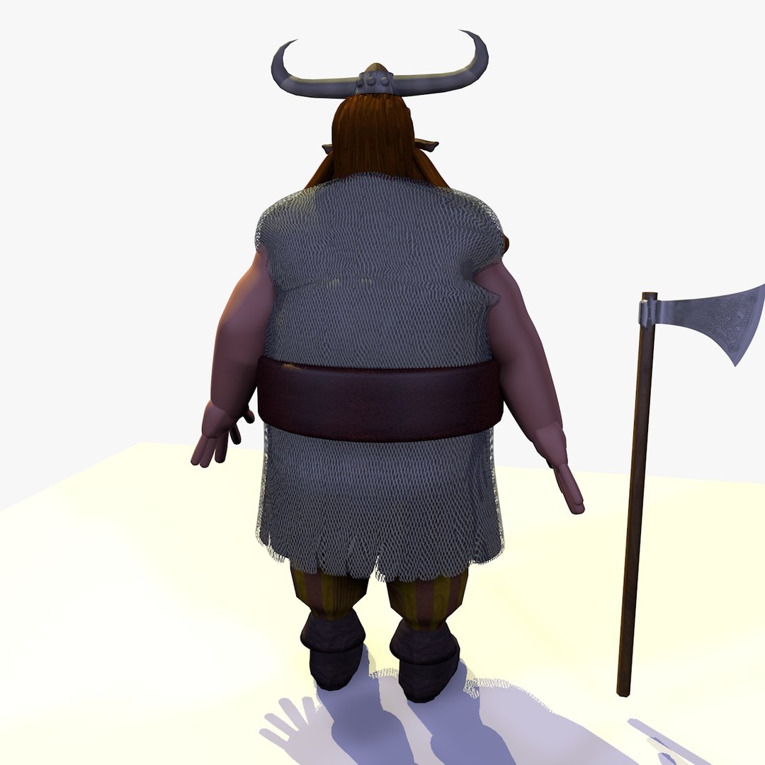 3D model rigged jake viking cartoon - TurboSquid 1459749