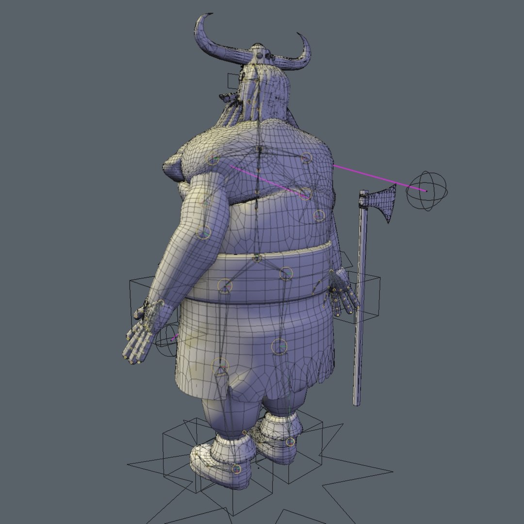 3D model rigged jake viking cartoon - TurboSquid 1459749