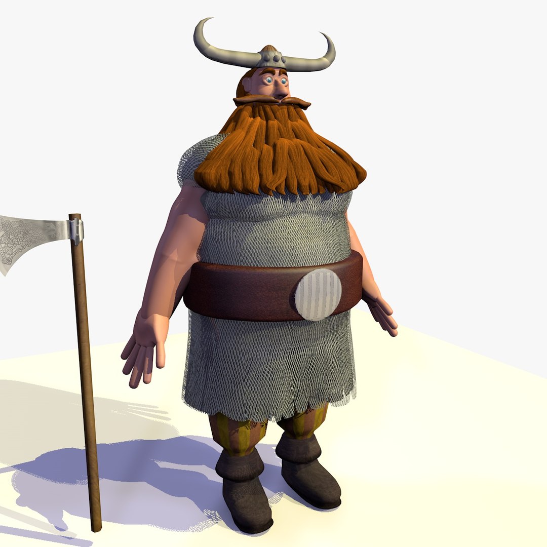 3D model rigged jake viking cartoon - TurboSquid 1459749