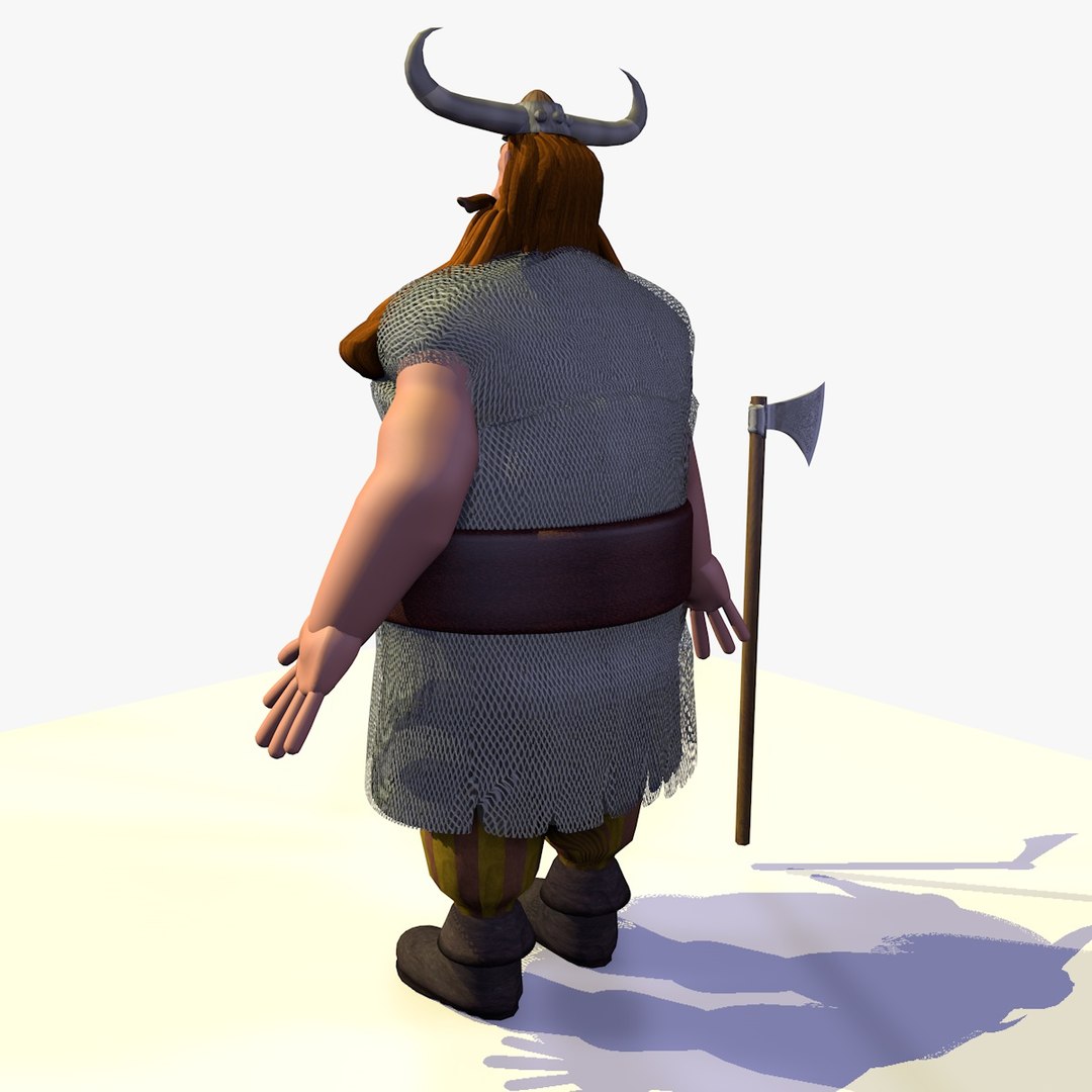 3D model rigged jake viking cartoon - TurboSquid 1459749