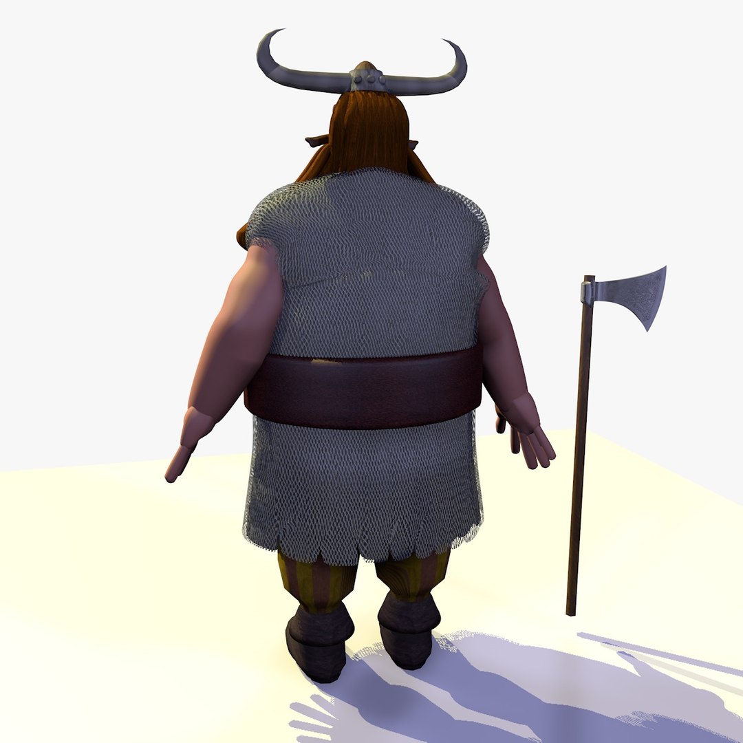 3D model rigged jake viking cartoon - TurboSquid 1459749