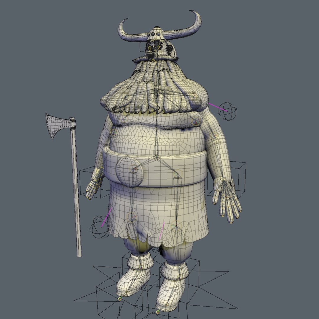 3D model rigged jake viking cartoon - TurboSquid 1459749