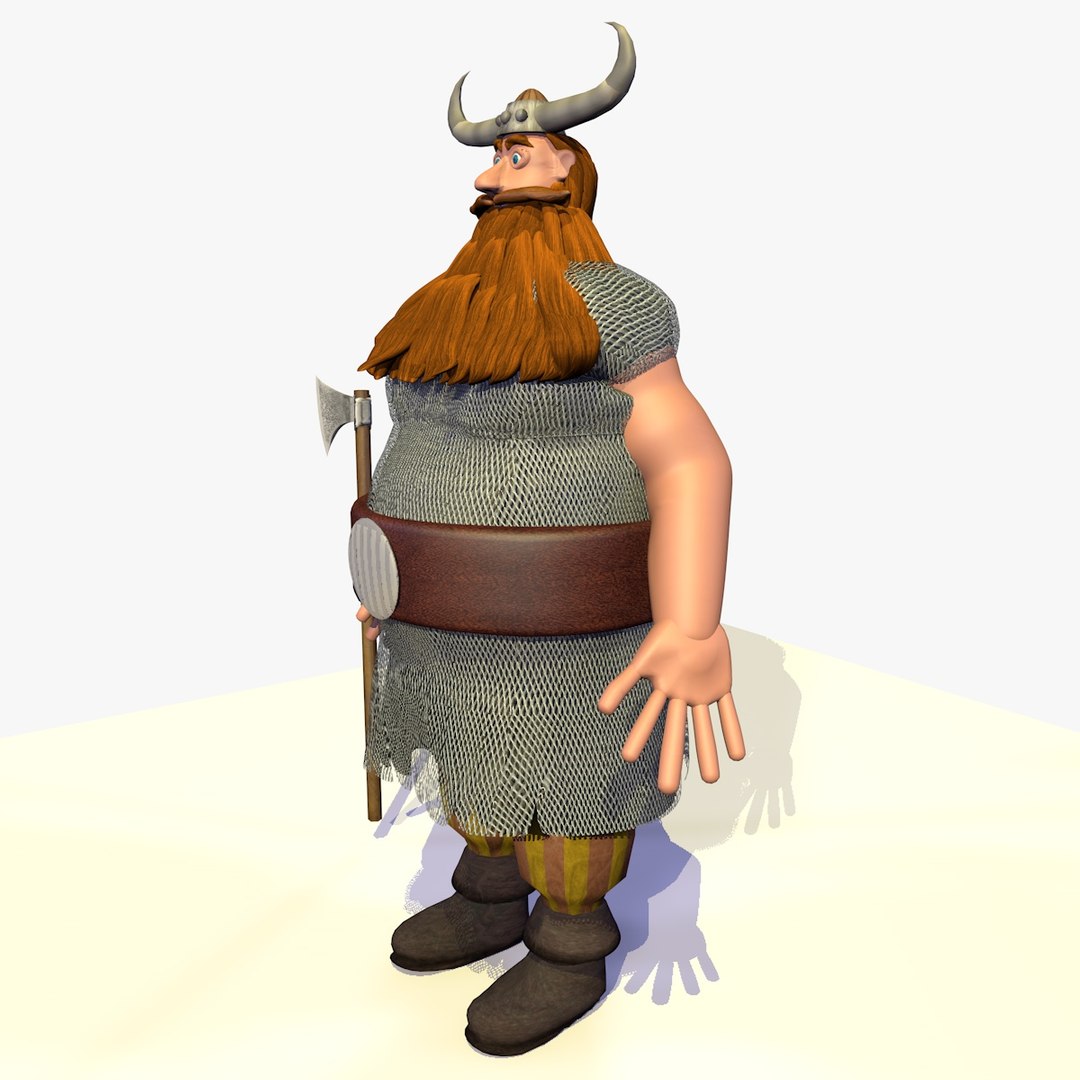 3D model rigged jake viking cartoon - TurboSquid 1459749