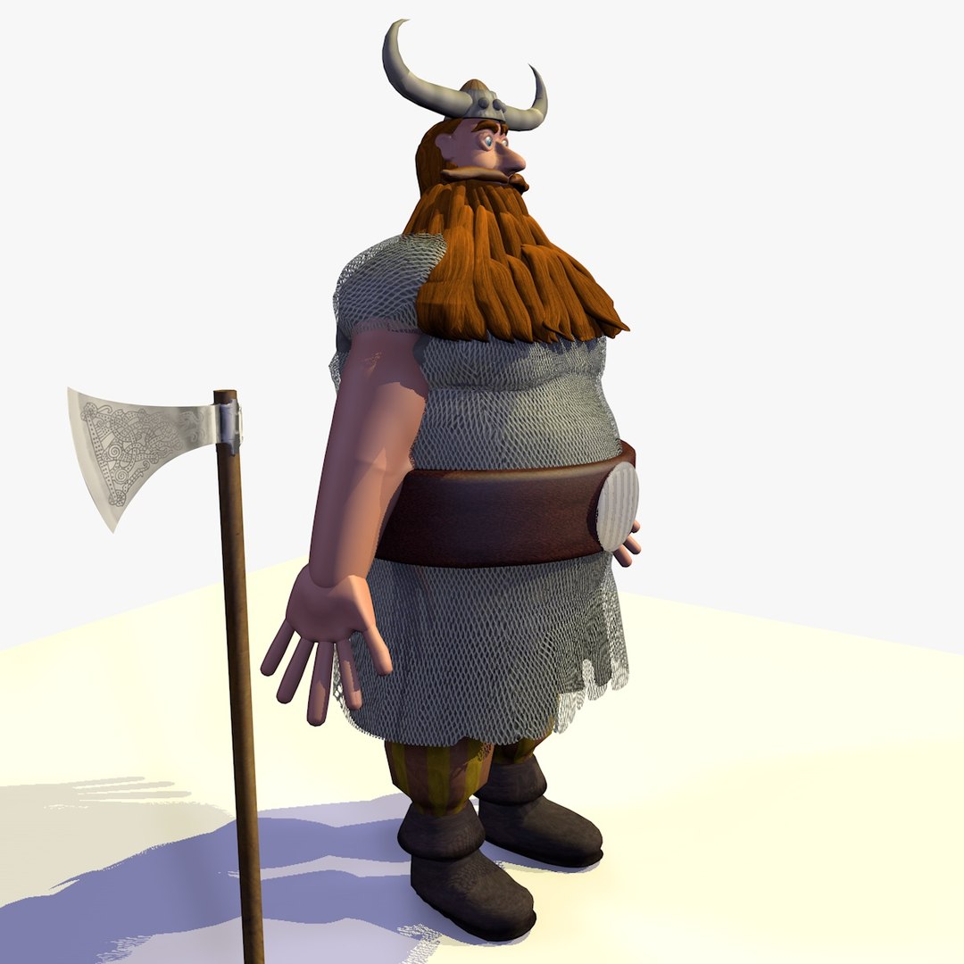 3D model rigged jake viking cartoon - TurboSquid 1459749