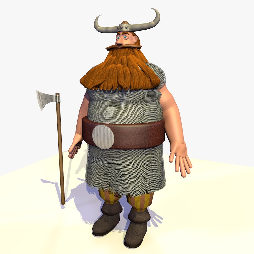 3D model rigged jake viking cartoon - TurboSquid 1459749