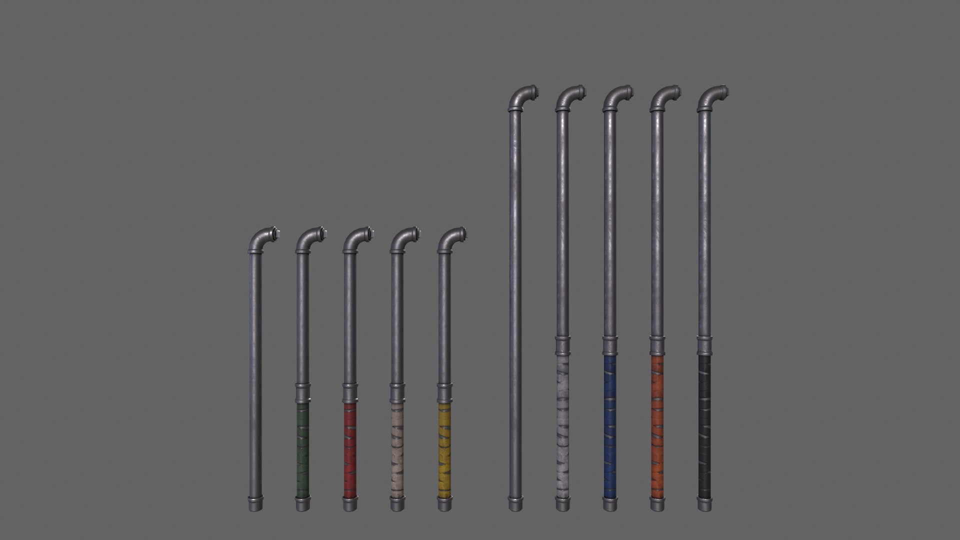 PBR Pipe Weapon V1 3D - TurboSquid 1909821