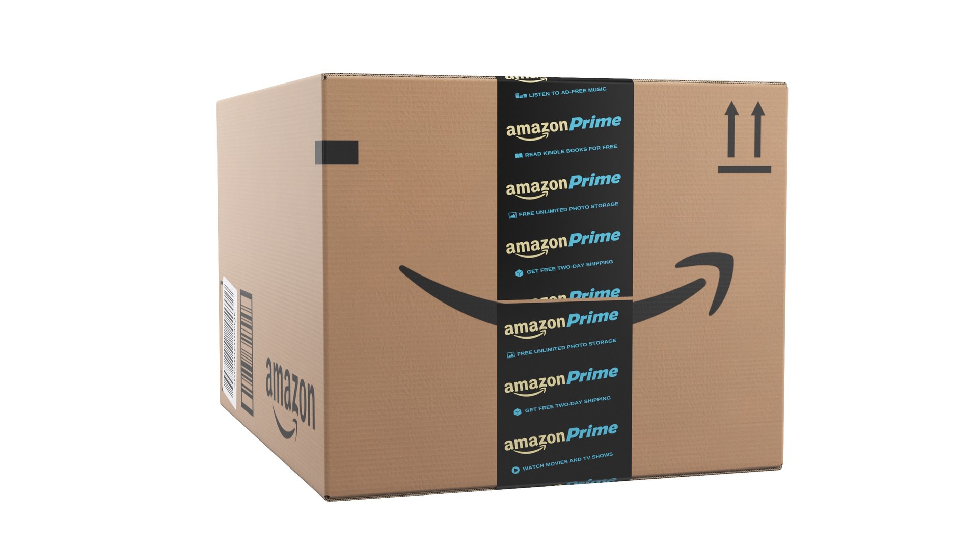 Amazon Parcels Box 33x25x20cm 3D Model - TurboSquid 1990589