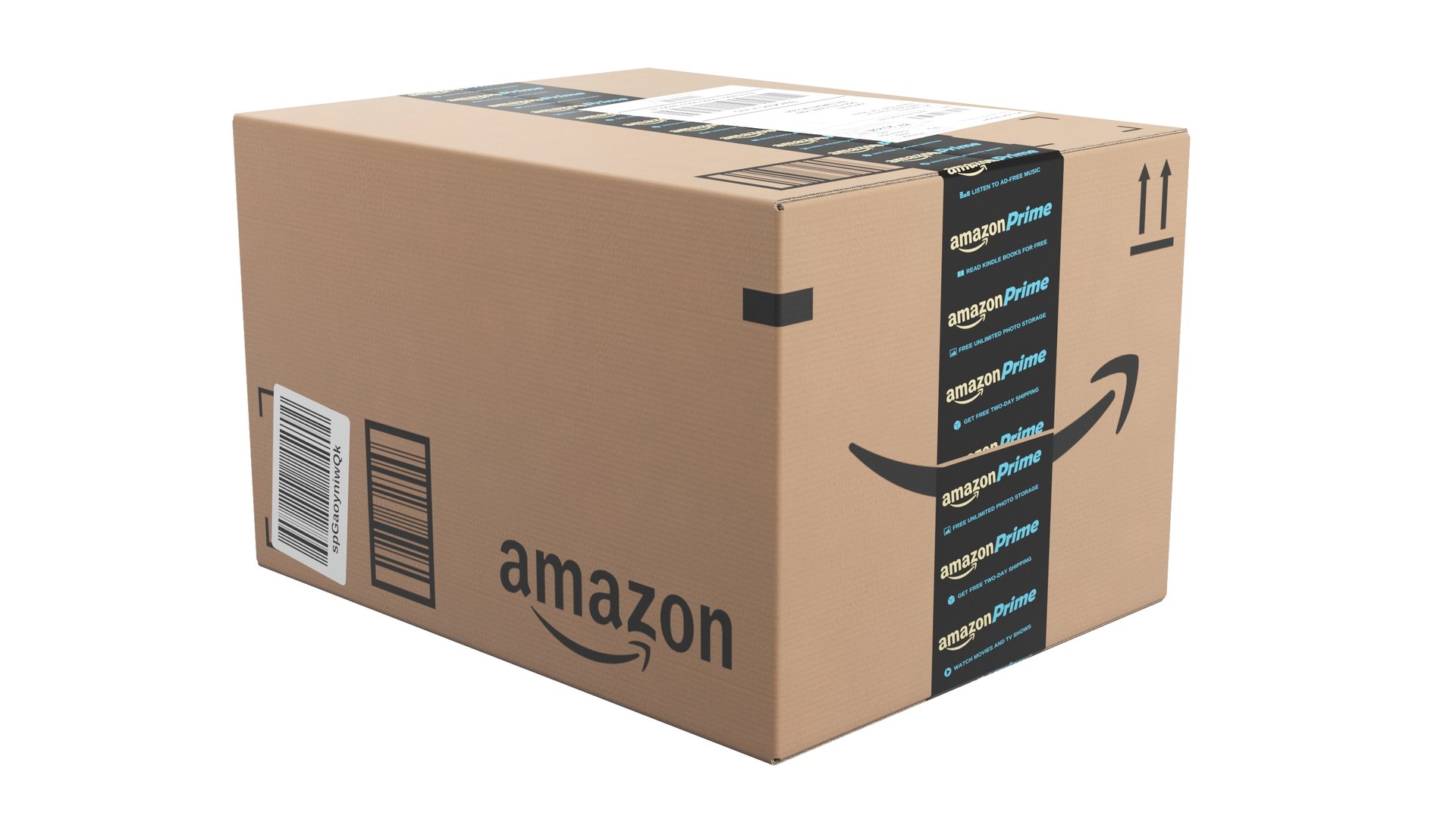 Amazon Parcels Box 33x25x20cm 3D Model - TurboSquid 1990589