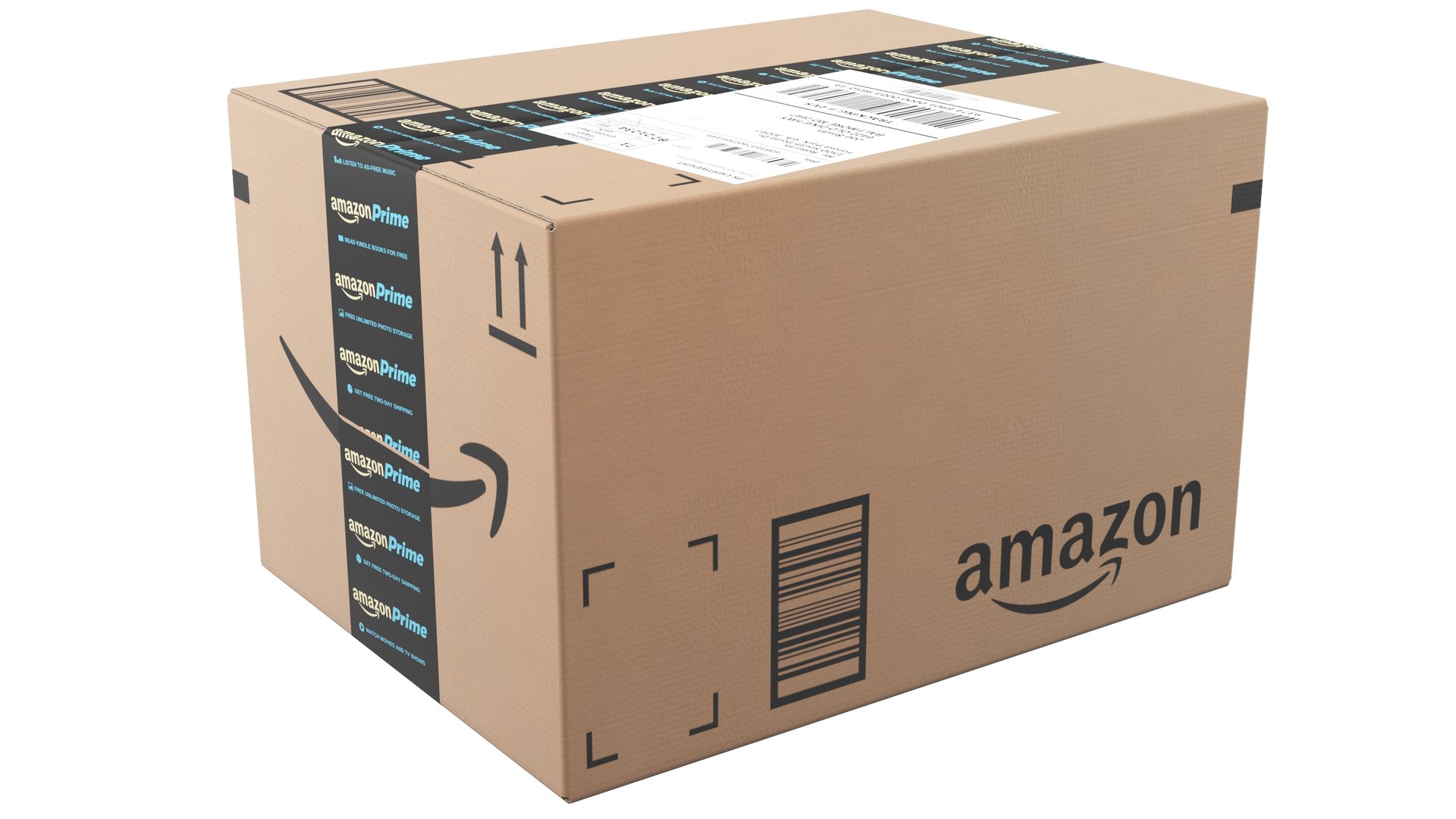 Amazon Parcels Box 33x25x20cm 3D Model - TurboSquid 1990589
