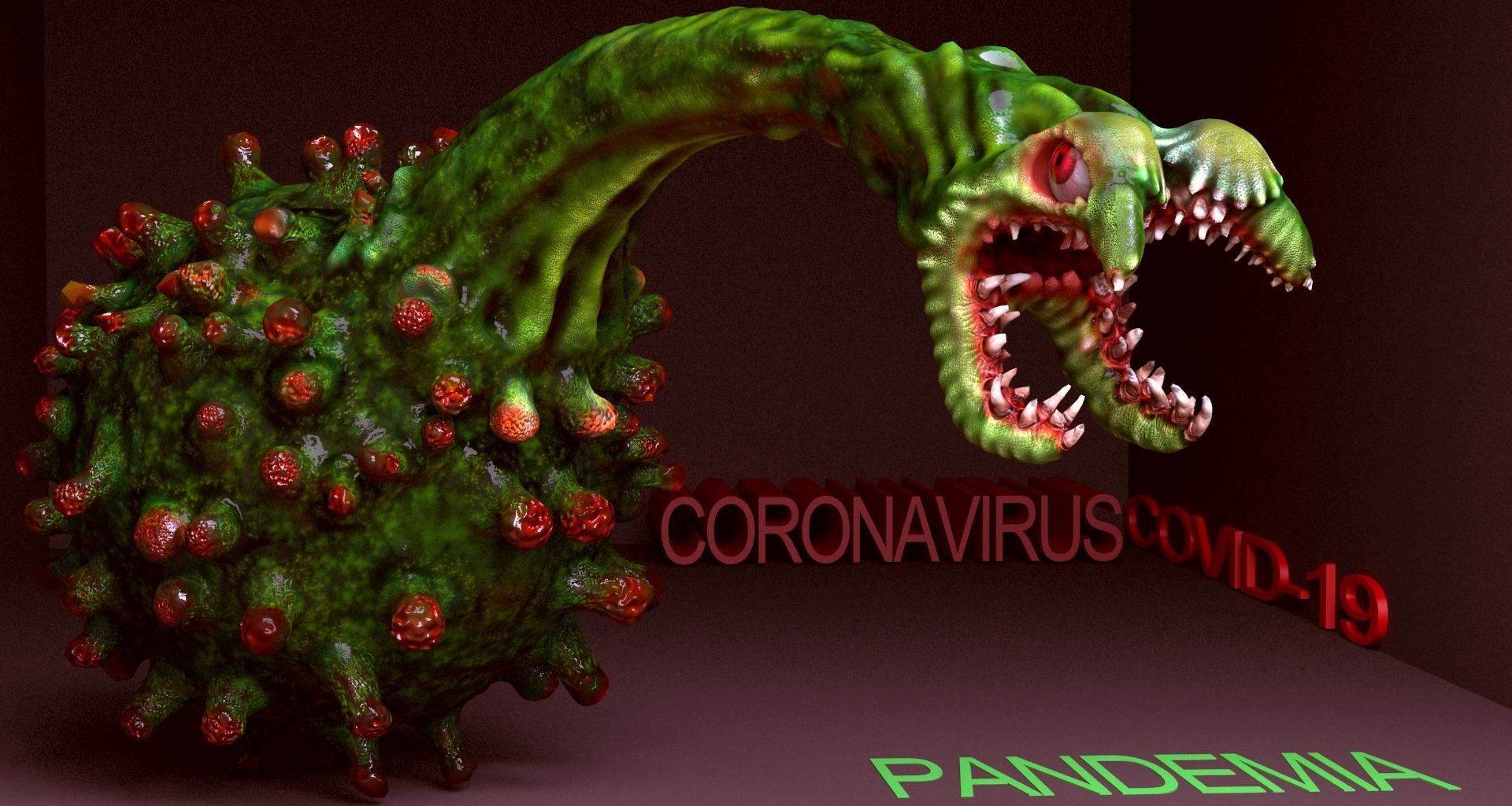 Coronavirus Monster 3D - TurboSquid 1524408