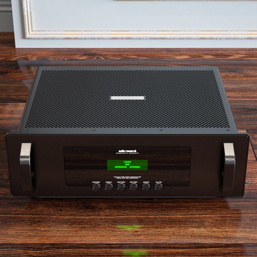 3D Audio Research PH9 Phono Stage Preamplifier Black - TurboSquid 2007858