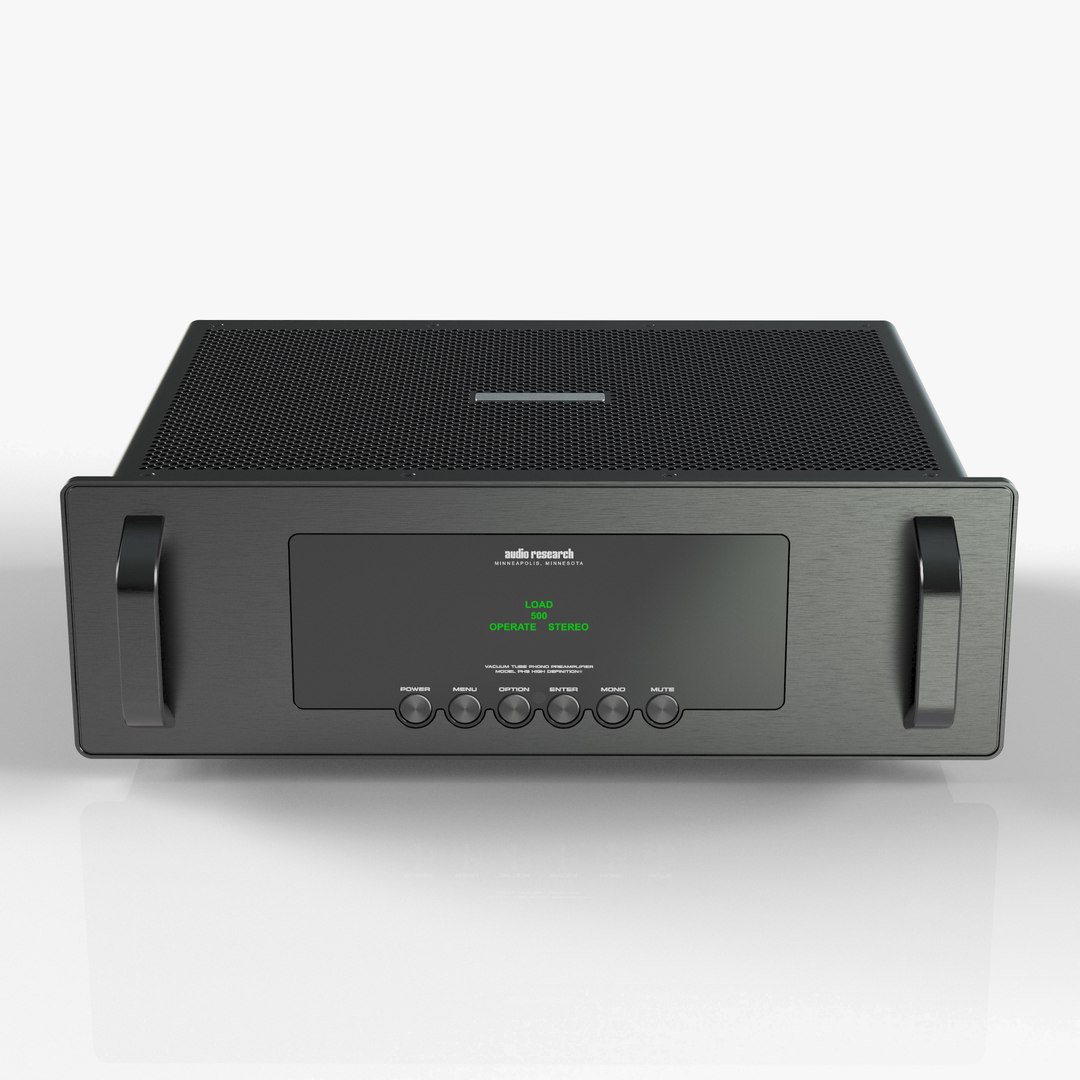 3D Audio Research PH9 Phono Stage Preamplifier black - TurboSquid 2007858