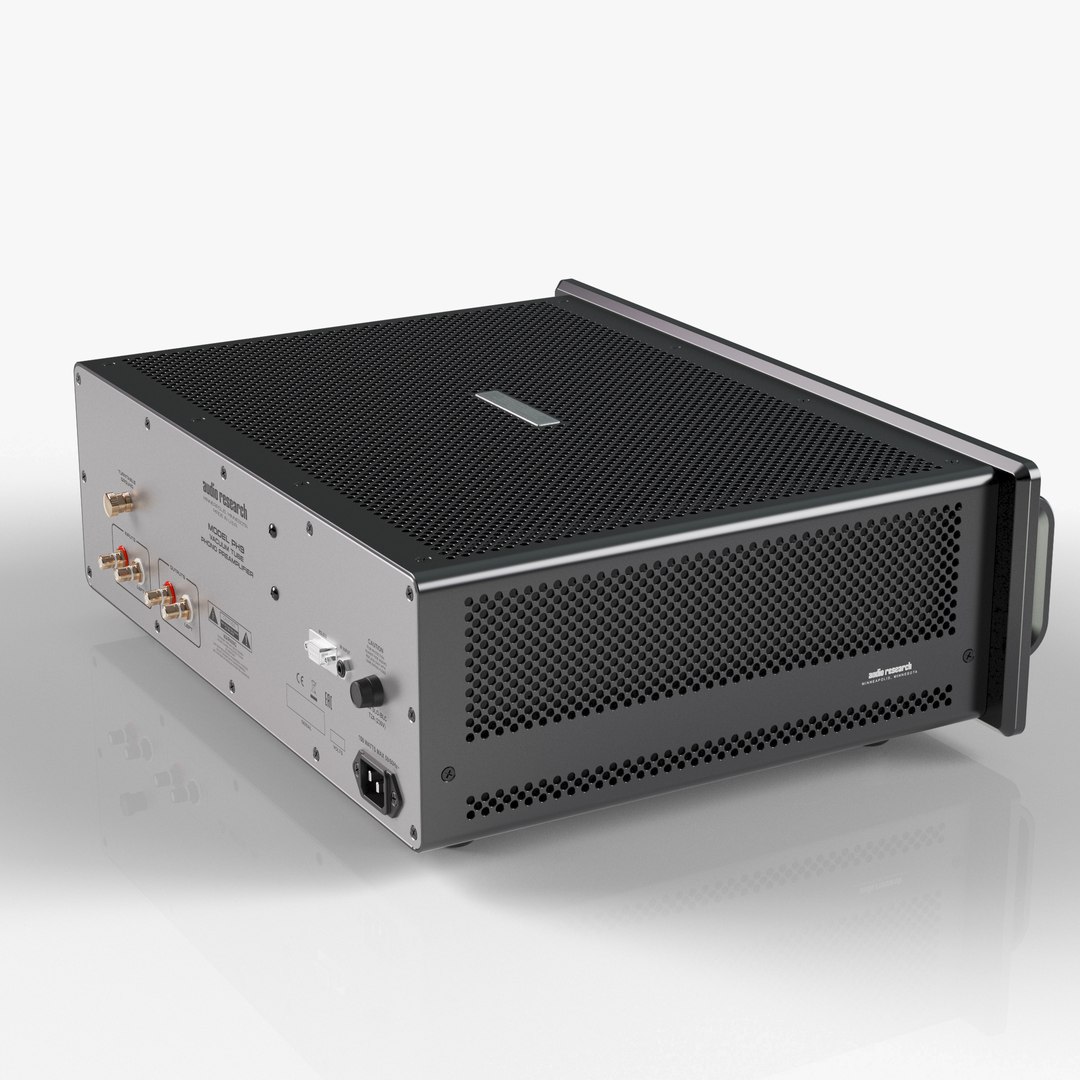 3D Audio Research PH9 Phono Stage Preamplifier Black - TurboSquid 2007858