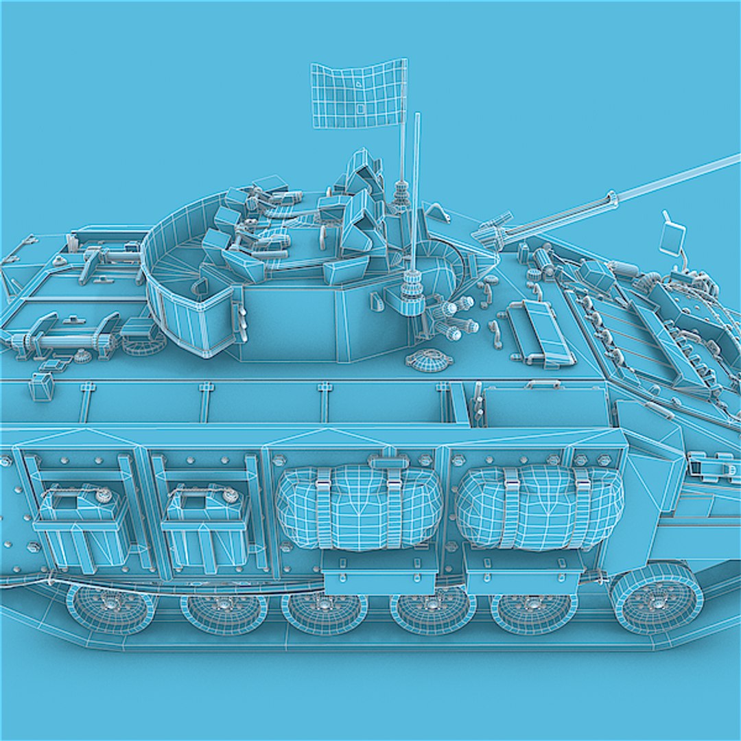 Warrior Tank Gun 3d Obj