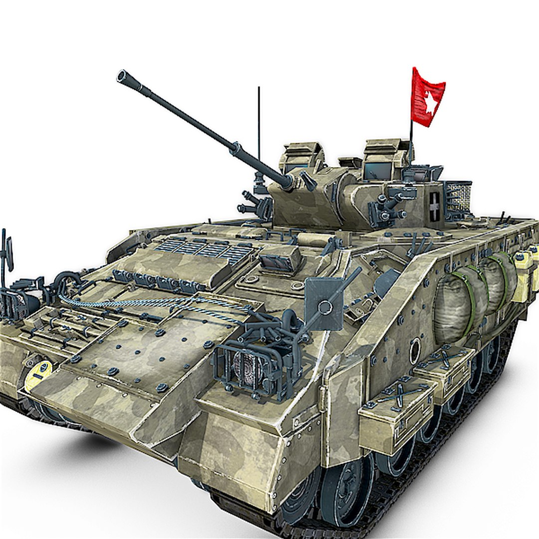 Warrior Tank Gun 3d Obj