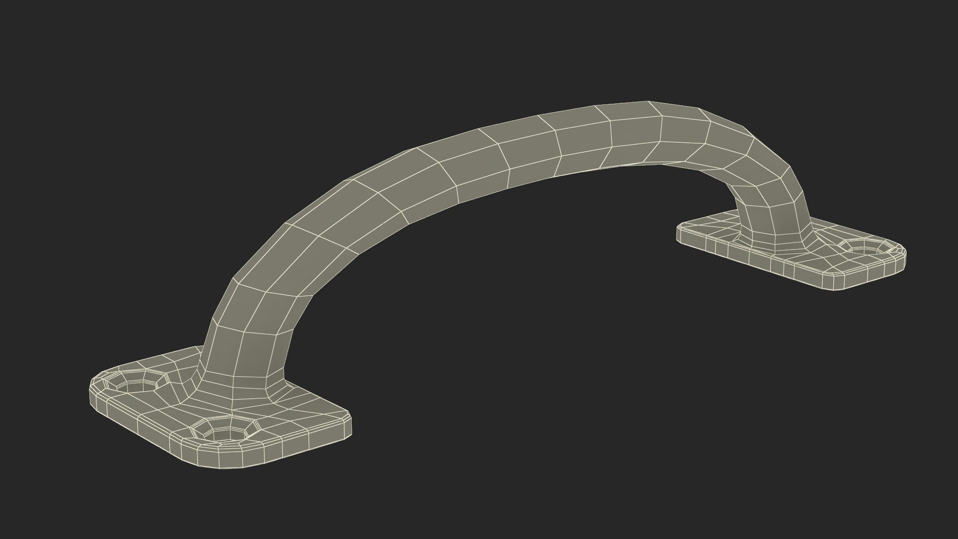 3D Model Kitchen Cabinet Handle Traditional Bronze - TurboSquid 2225903