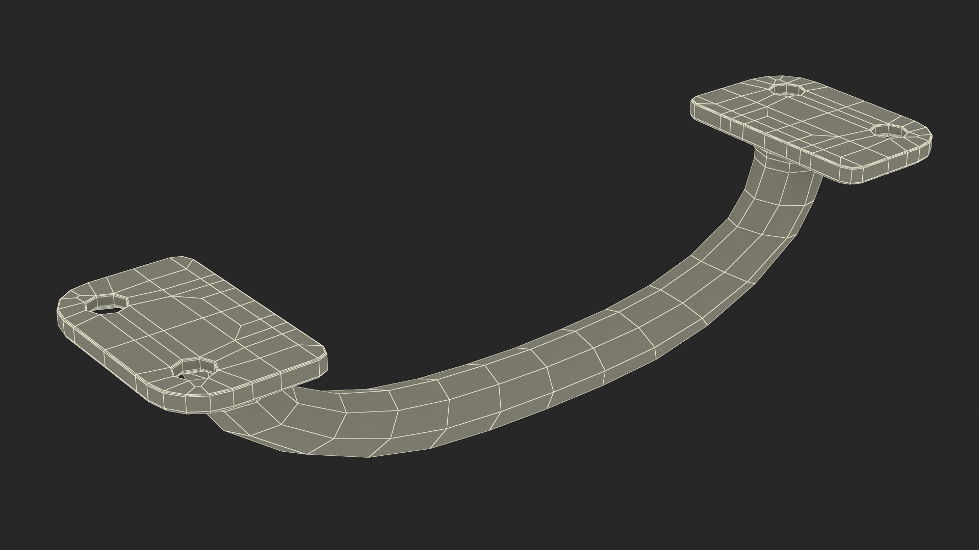 3D Model Kitchen Cabinet Handle Traditional Bronze - TurboSquid 2225903