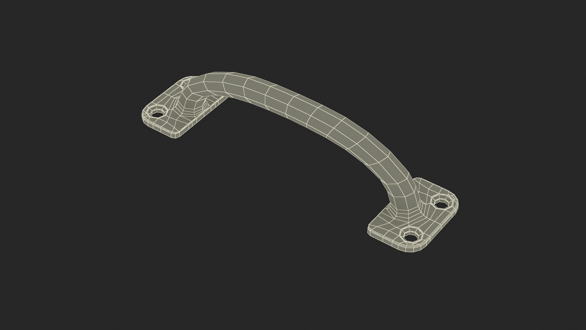 3D Model Kitchen Cabinet Handle Traditional Bronze - TurboSquid 2225903