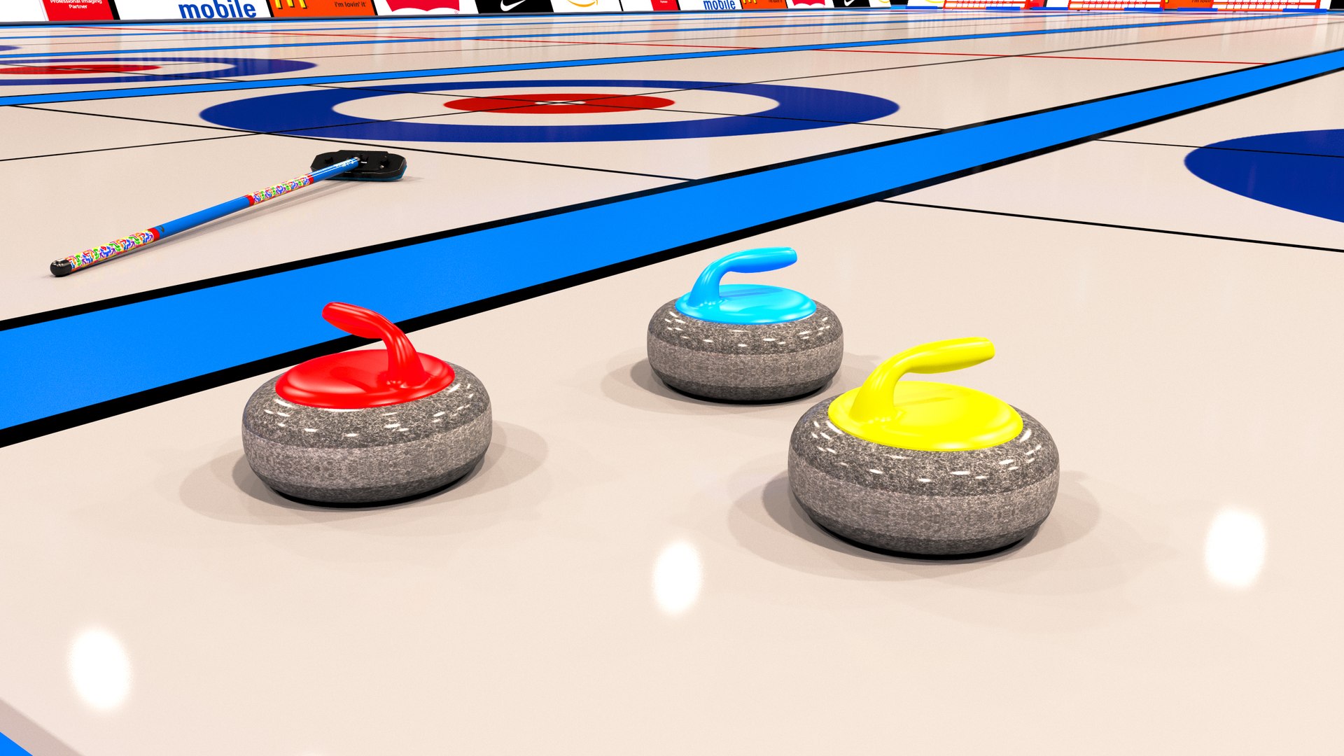 Curling arena interior 3D model - TurboSquid 1630140