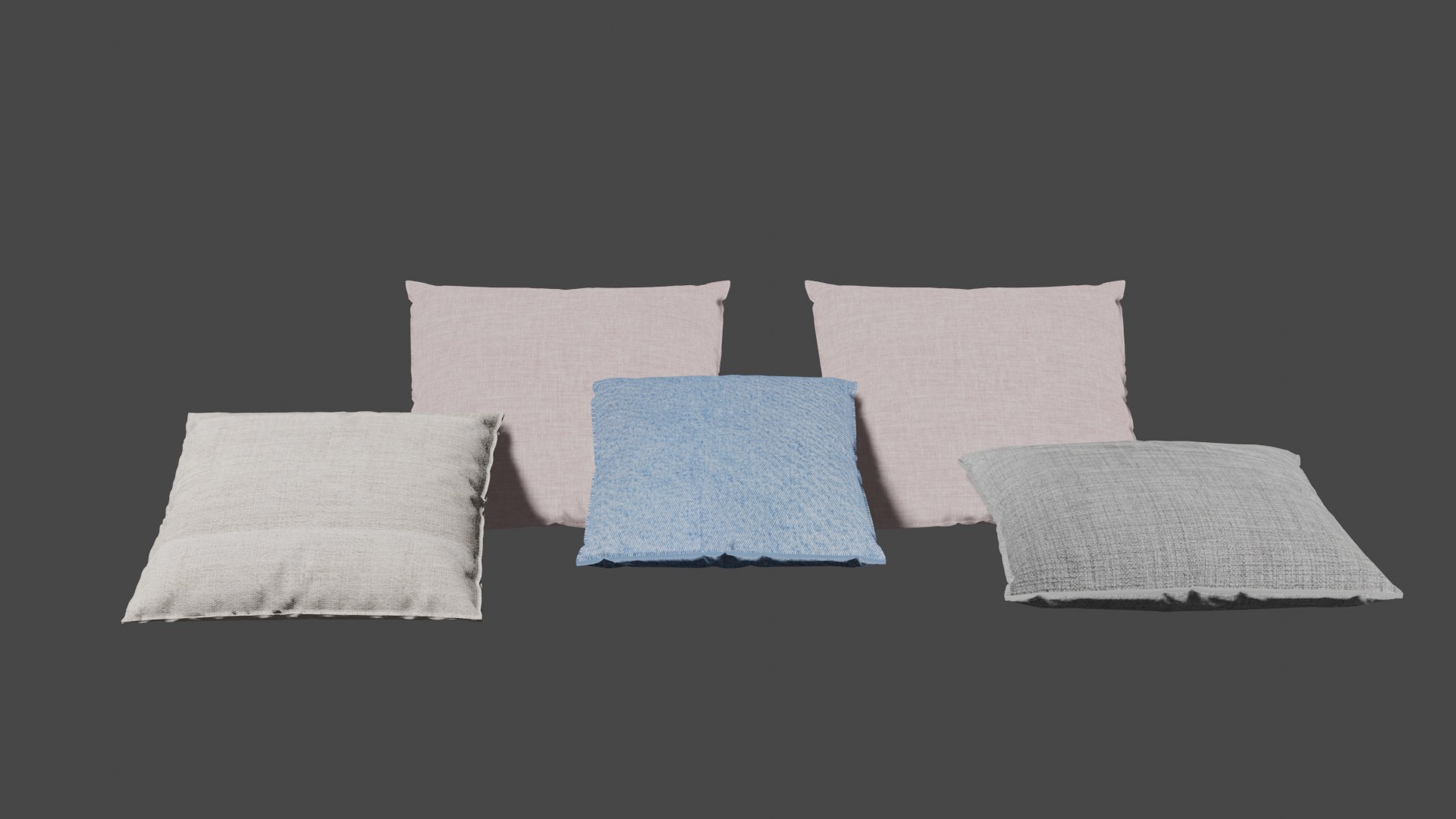 3D Model Pillow Set - TurboSquid 2101122